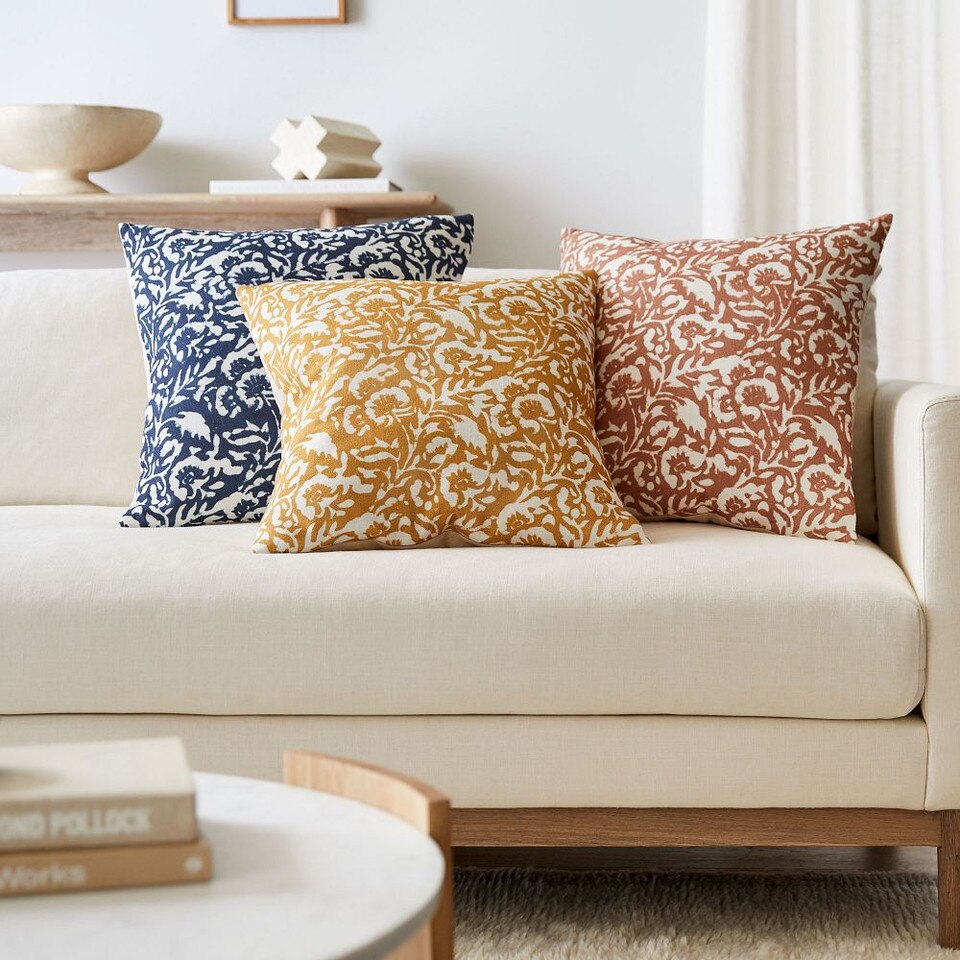 Batik Floral Cushion Cover | West Elm UK